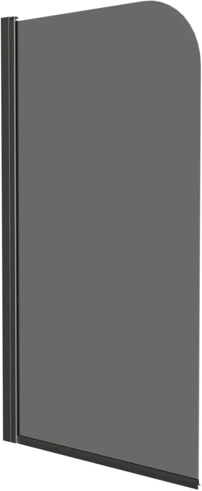 Шторка на ванну Knotlor Veil BS080TG0GM 80 см, профиль вороненая сталь, стекло тонированное