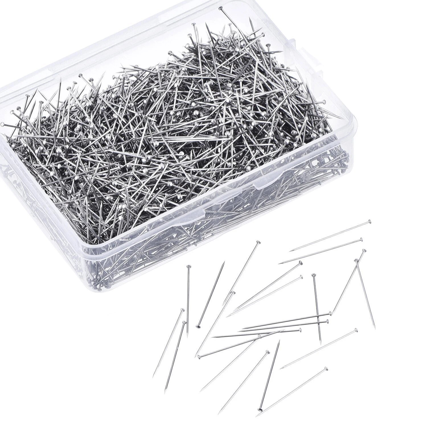 Прямые портновские булавки для рукоделия 1 дюйм 35Mm-100Pcs