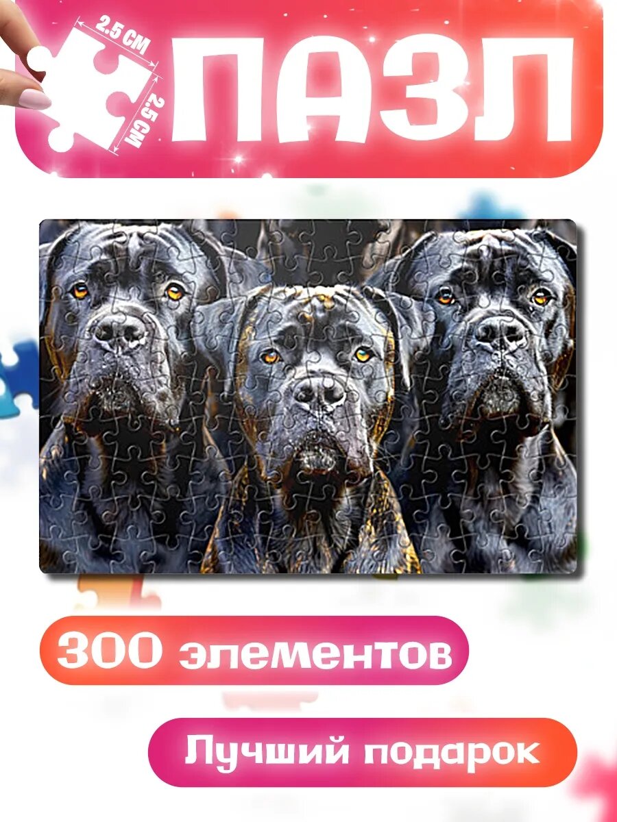 Пазлы для детей и взрослых Рыжеватый кане-корсо