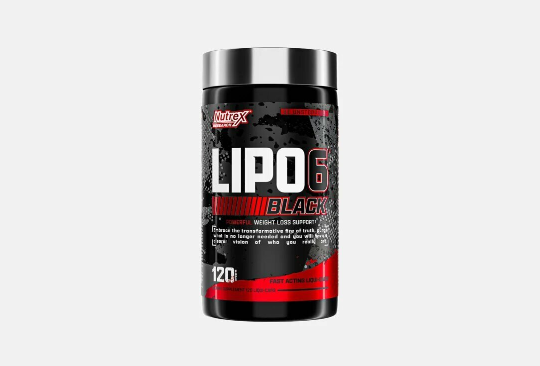 NUTREX LIPO-6 Black в капсулах БАД для коррекции фигуры 120 шт