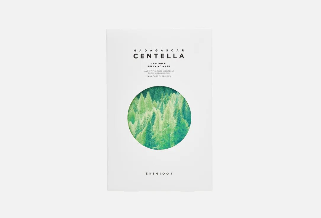 Skin 1004 Centella Tea-Trica расслабляющая Маска для лица 5 шт