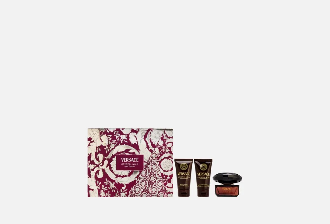 Versace CRYSTAL NOIR подарочный парфюмерный набор 3 шт