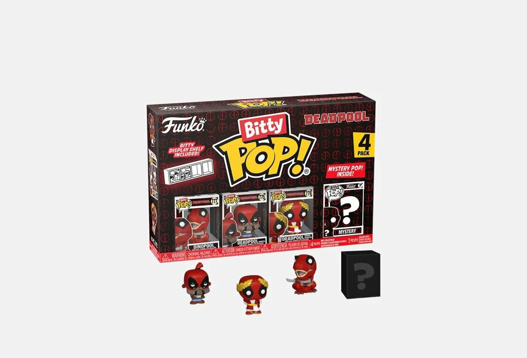 Funko Bitty POP! Deadpool Dinopool+Barista+Roman Senator+Mystery Фигурка 1 шт