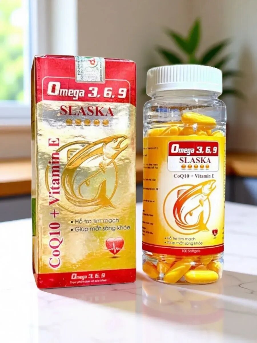 OMEGA 3 6 9 ALASKA с витамином Е 100 капсул Вьетнам.