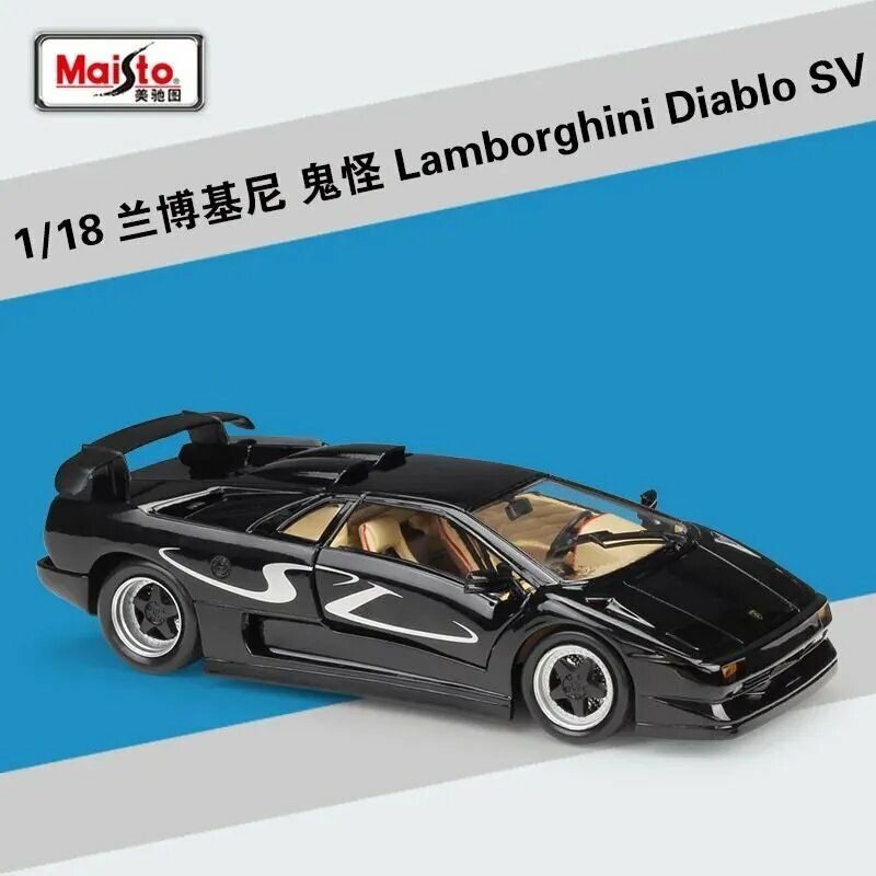 Maisto1:18 Ghost Diablo SV Сплавная модель автомобиля, подарки для мальчиков, коллекционные хобби, подарки на день рождения