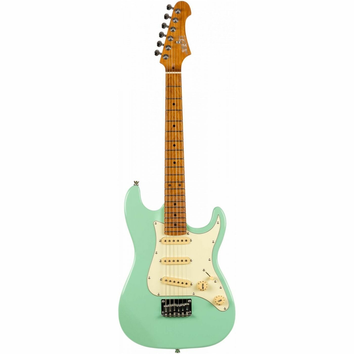 Электрогитара JET JS-300 Mini SFG с уменьшенной мензурой 578 мм, Stratocaster, корпус тополь запеченный, 22 лада