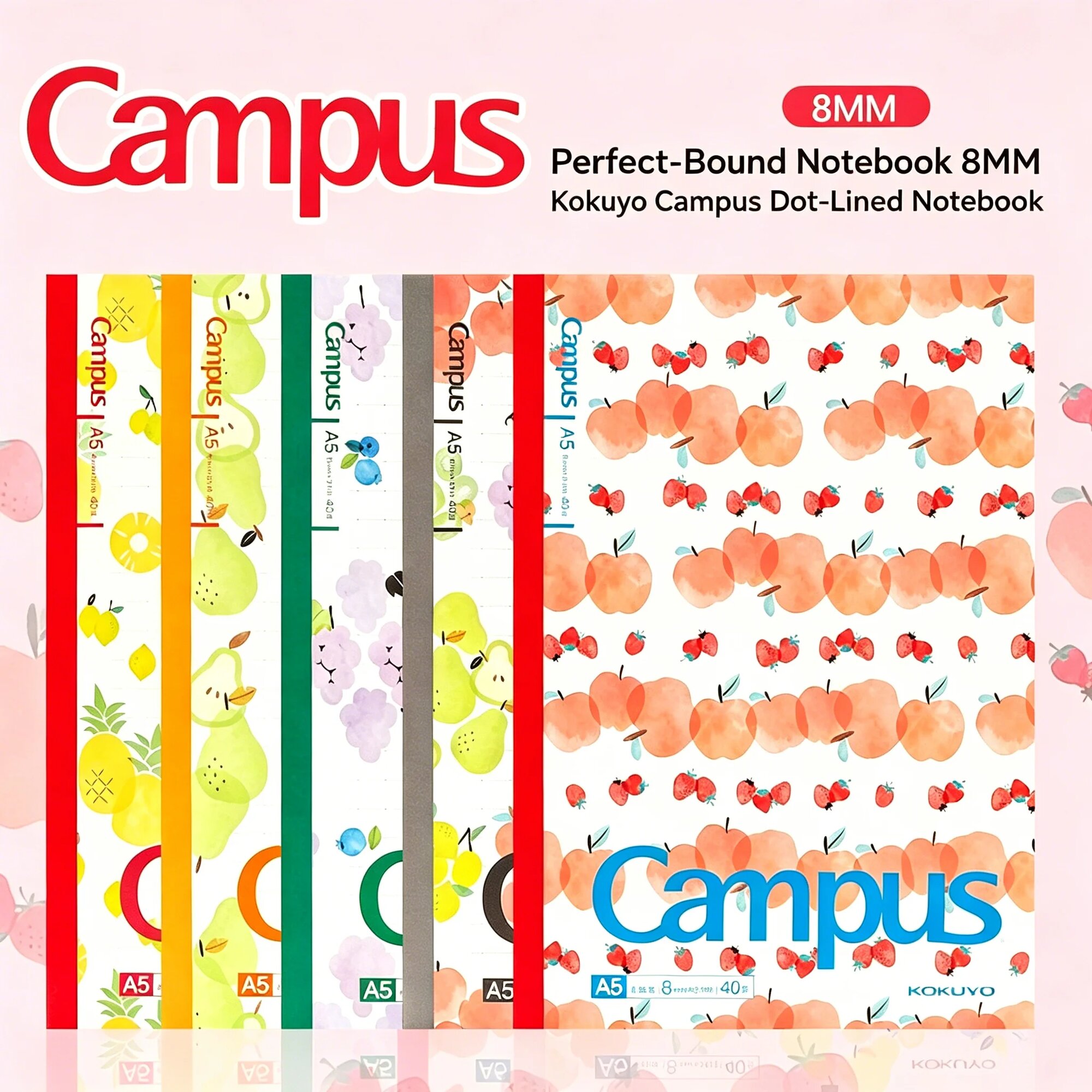 Блокнот KOKUYO Campus A5, линованный, точечная сетка 8 мм, 40 страниц