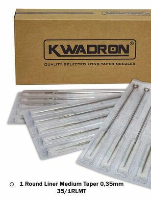 Игла татуажная "KWADRON 0.35mm 1RLMT" (5 шт.)