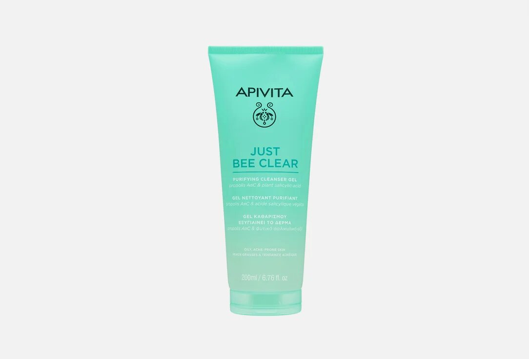 APIVITA JUST BEE CLEAR PURIFYING Очищающий гель для лица и тела 200мл