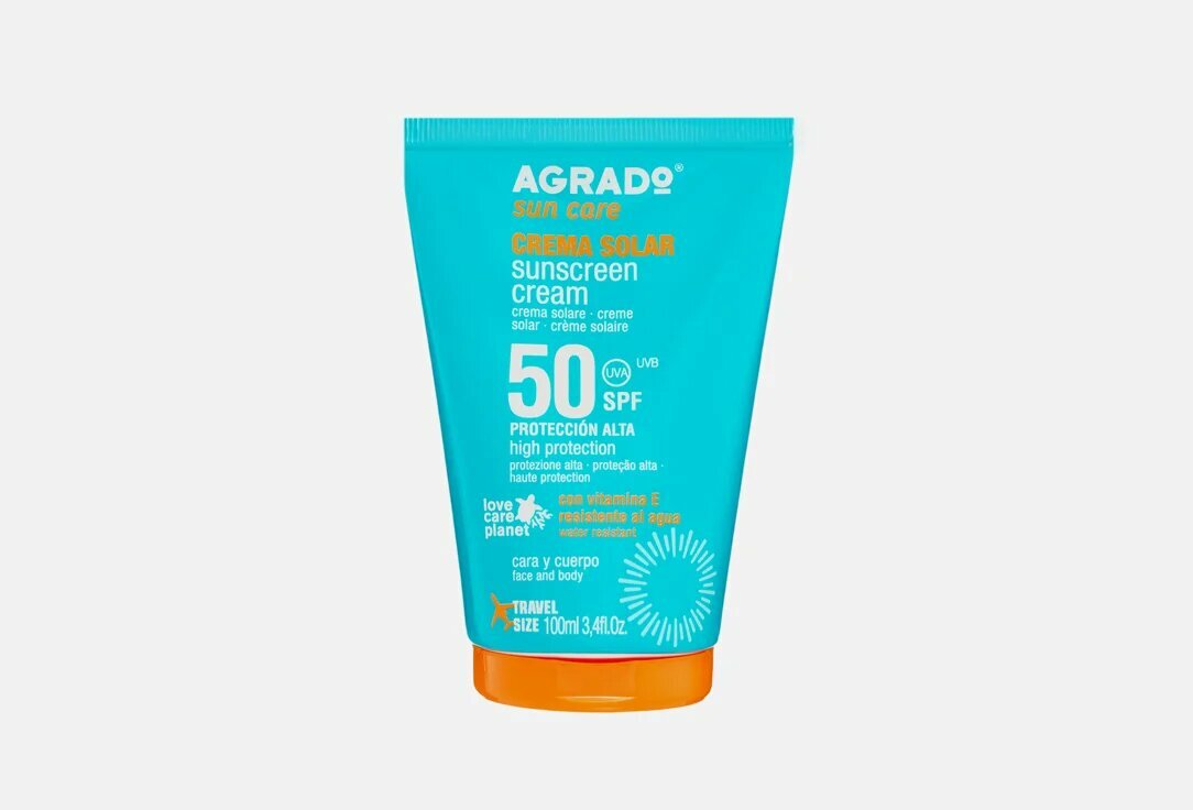 AGRADO Sunscreen cream Солнцезащитный крем SPF50 100мл