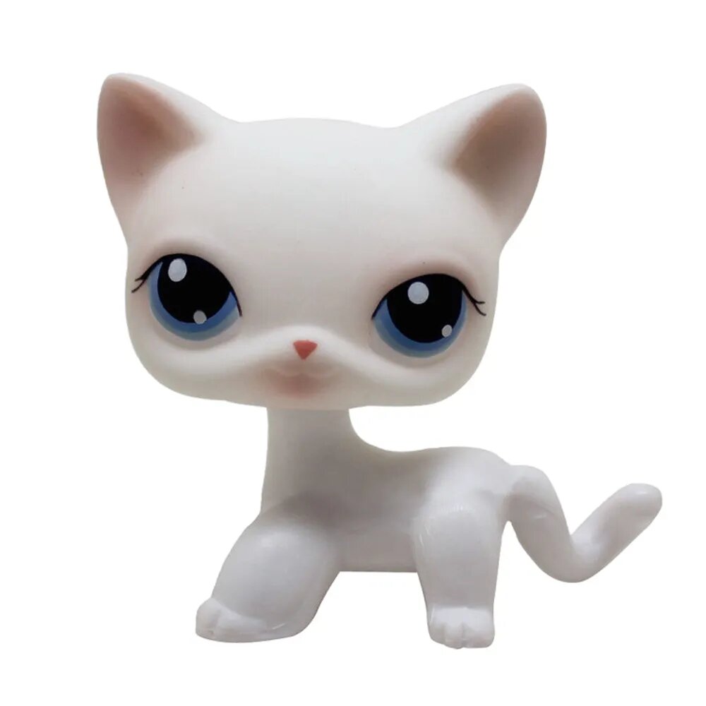 Игровой набор с куклой, LPS #64 Короткошерстный кот, белая кошка, фигурка зоомагазин подарки для маленьких
