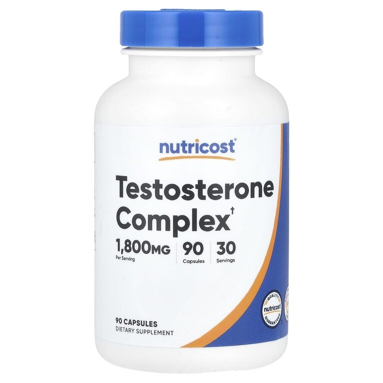 Nutricost Testo, тестостероновый комплекс, 1800 мг, 90 капсул (600 мг в 1 капсуле)