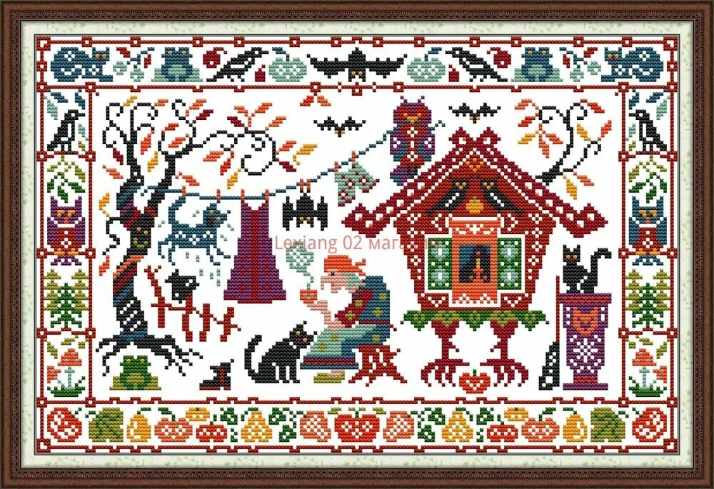NKFвышивка крестом наборы, Схема на 11CT "День всех святых",53*37CM