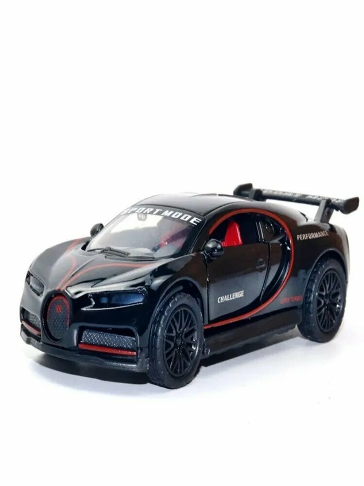 Детская машинка-игрушка, Спортивный автомобиль, 1:36, литая металлическая модель, с инерционным механизмом, для детей от 3 лет