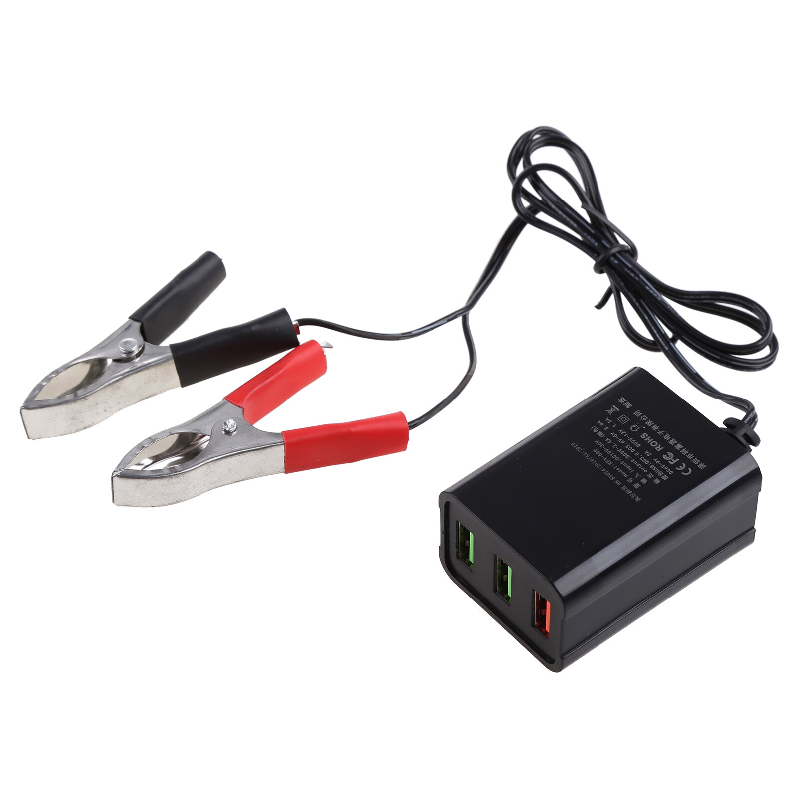 Зажим для мотоциклетного аккумулятора 3USB зарядное устройство для мобильного телефона