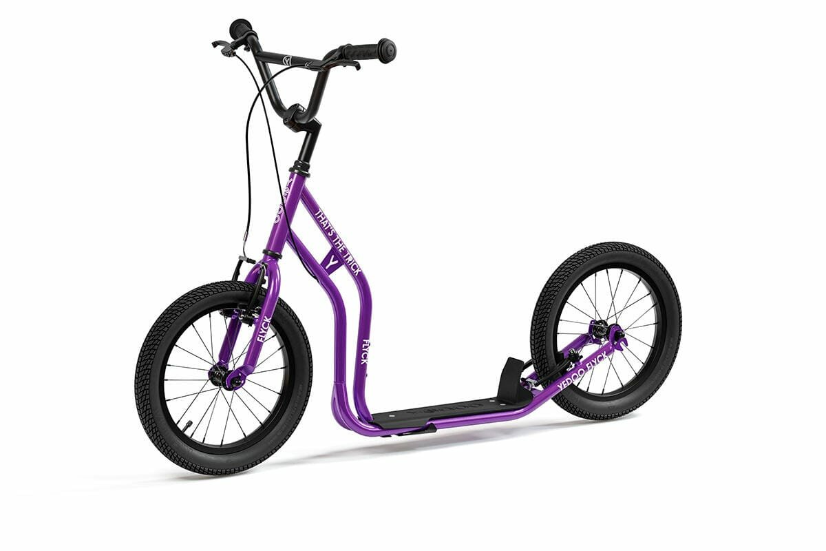 DECATHLON самокат Yedoo Flyck, фиолетовый, 16"