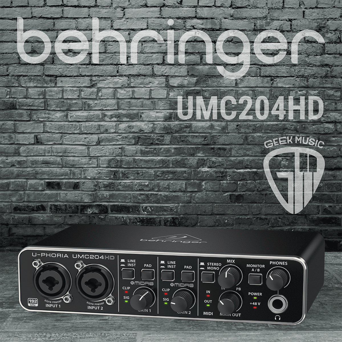 Behringer UMC204HD - USB-аудиоинтерфейс