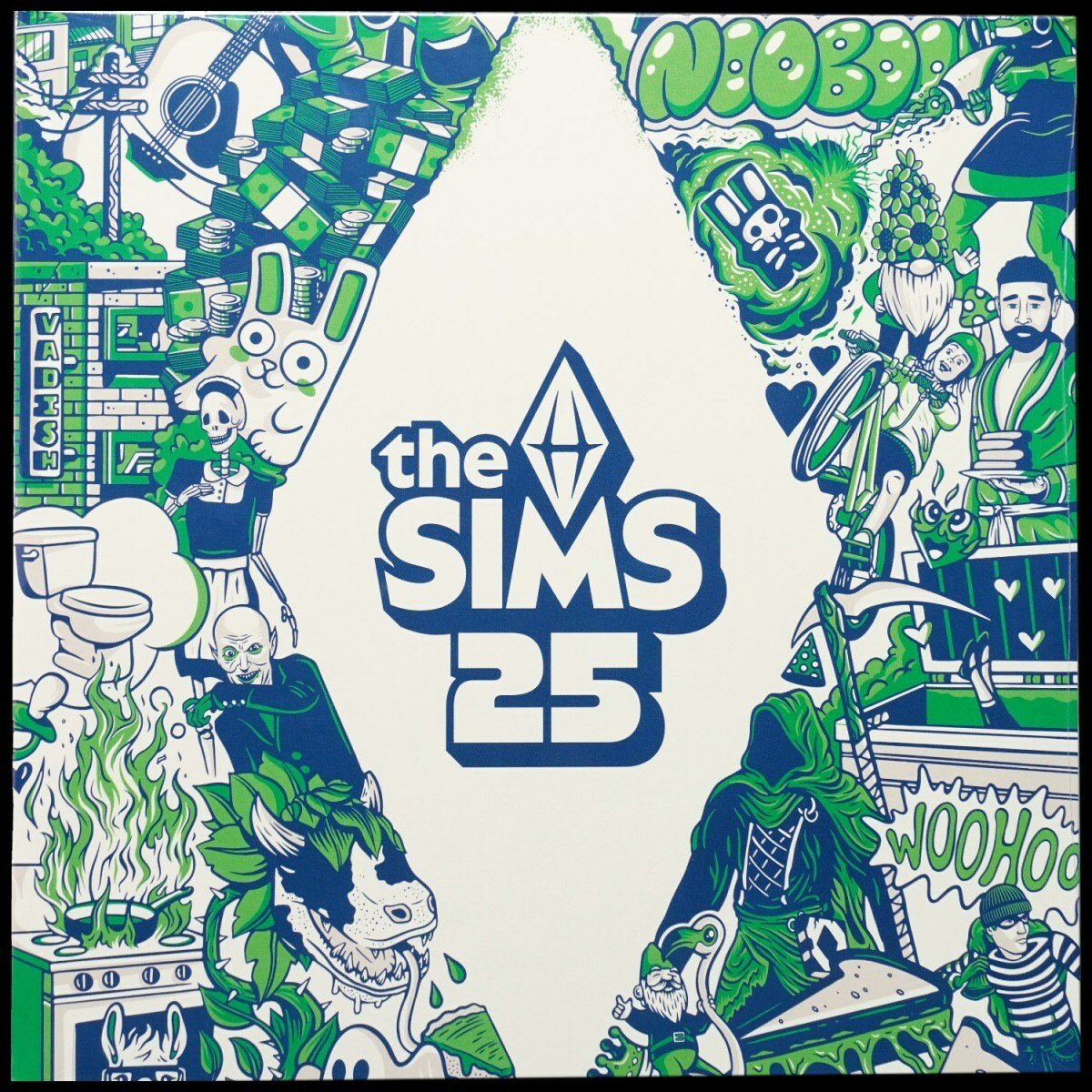 Виниловая пластинка Enjoy The Ride V/A – Sims 25 (2LP, прозрачный/неоново-зелёный винил)