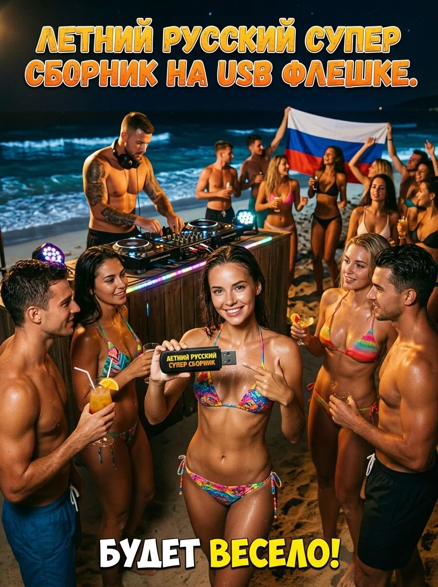 Летний Русский супер сборник на USB флешке.