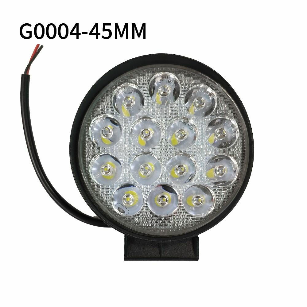 Фара светодиодная P019 42W Lite, 14LED по 3W, квадратная 108х108 мм, 12/50V