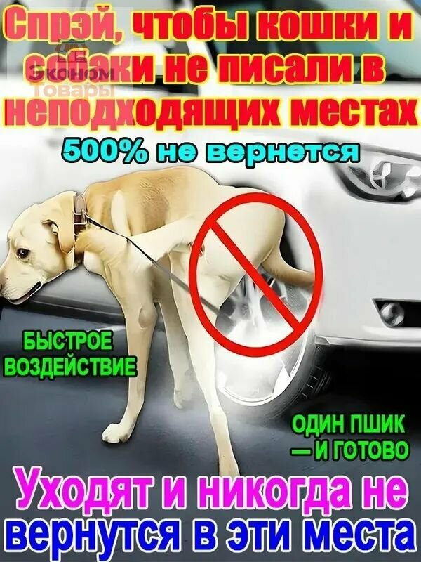 Спрей-отпугиватель для кошек и собак "Антигадин" защита мебели и ковров от меток и царапания. Натуральный состав, мгновенное действие.