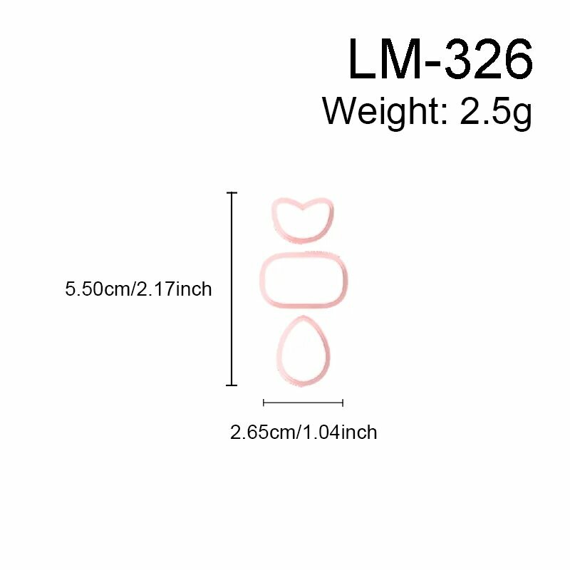 Формы для лепки из полимерной глины 8 шт. LM-326