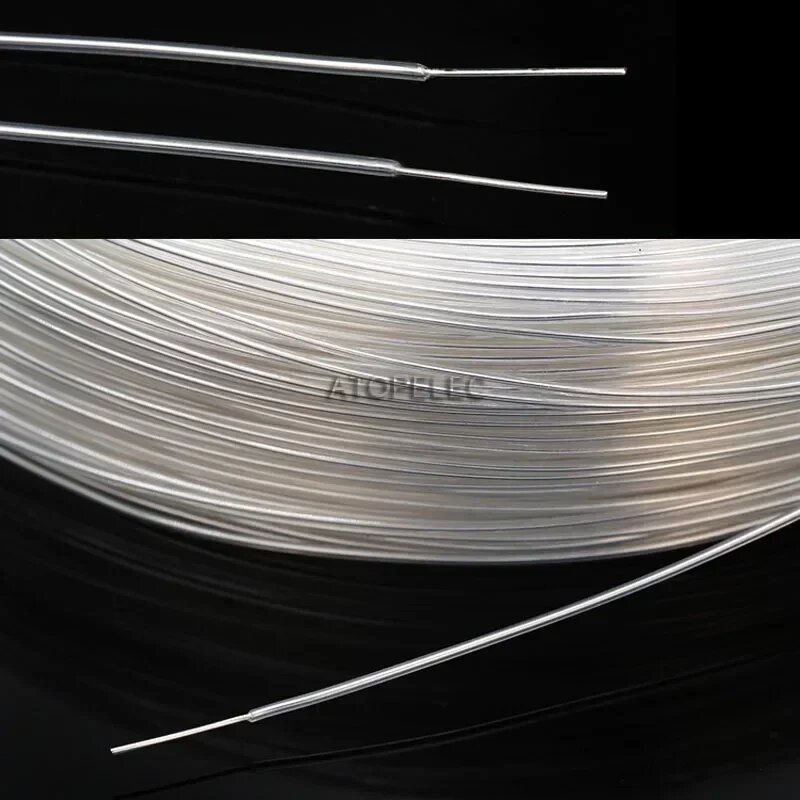 5 м посеребренный PTFE F4 твердый провод высокой чистоты OFC медный одножильный кабель HiFi аудио DIY 20/24/28/30 AWG