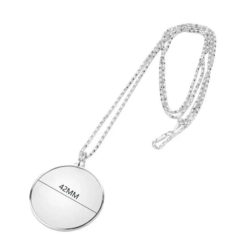 Лупа на цепочке 42мм, Silver