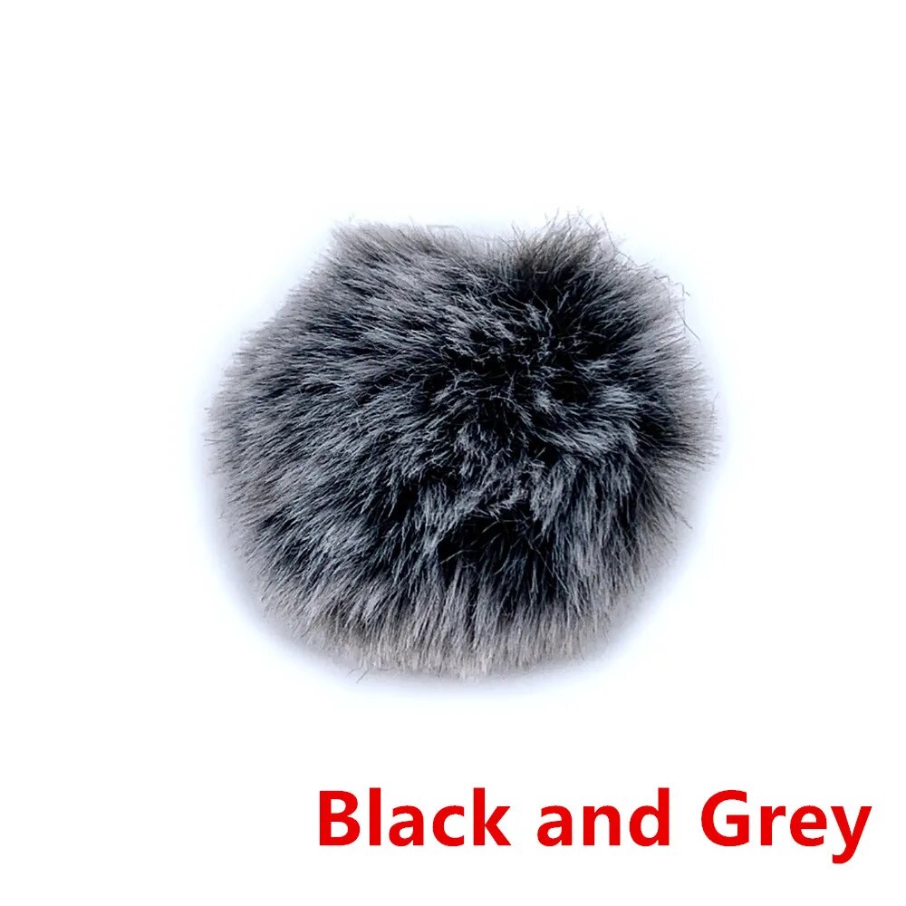 Ветрозащитный меховой фильтр для микрофона HOLLYLAND LARK M2S Qalart Black and Grey