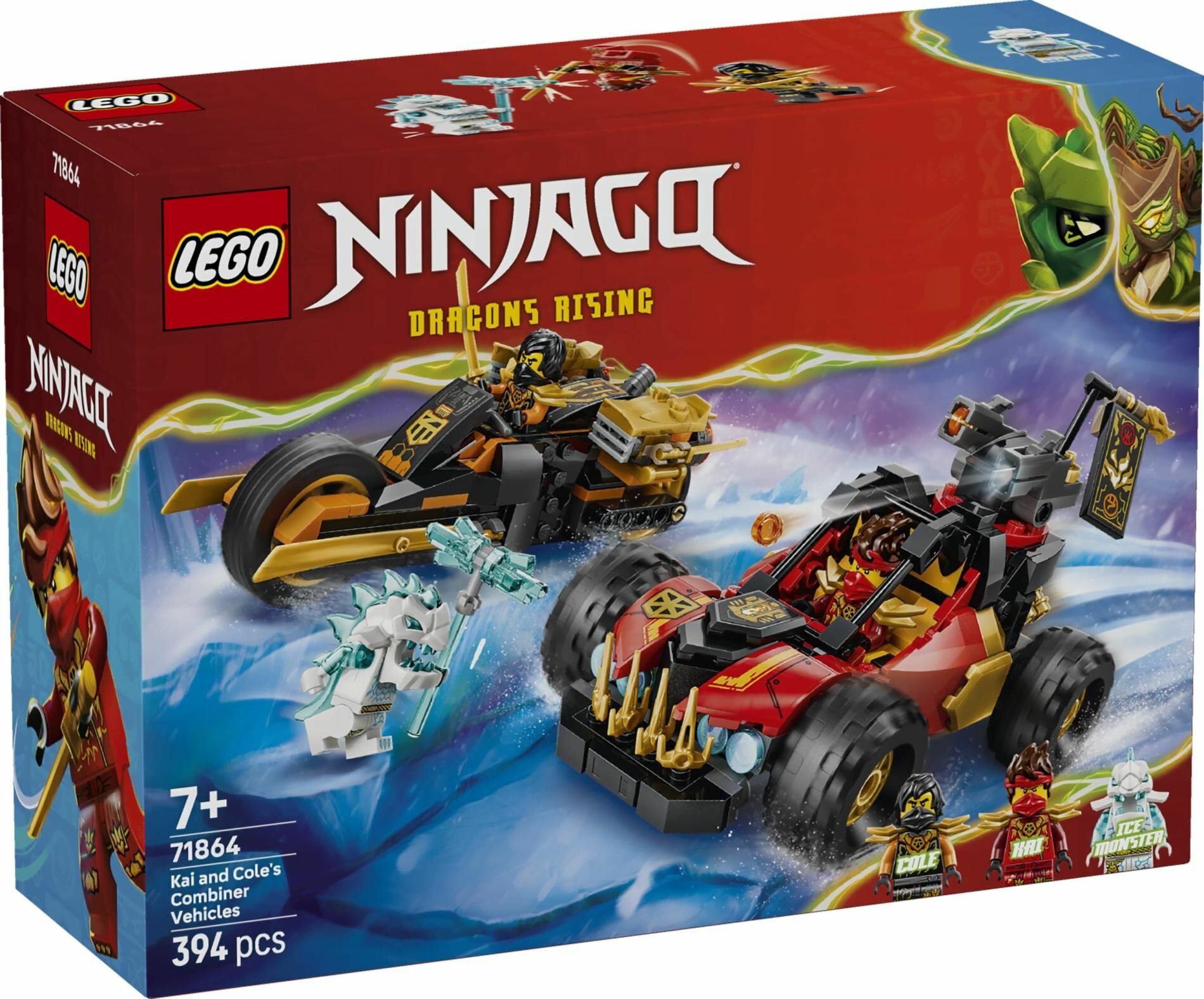 Конструктор LEGO Ninjago 71864 Комбинируемый автомобиль Кая и Коула