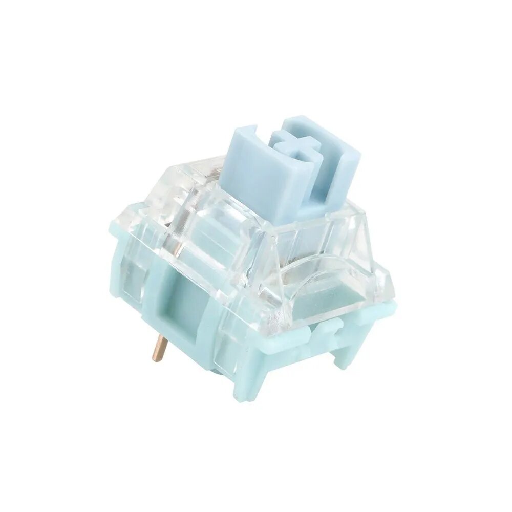 Переключатель TTC Bluish White V2, бесшумный тактильный переключатель с предварительной смазкой для механической клавиатуры (110 шт.)