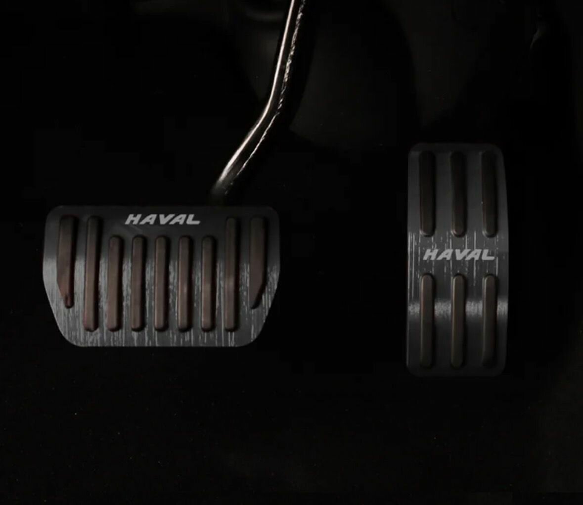 Накладки на педали черные Haval Jolion / Хавал Джолион 2021-2026 г. в