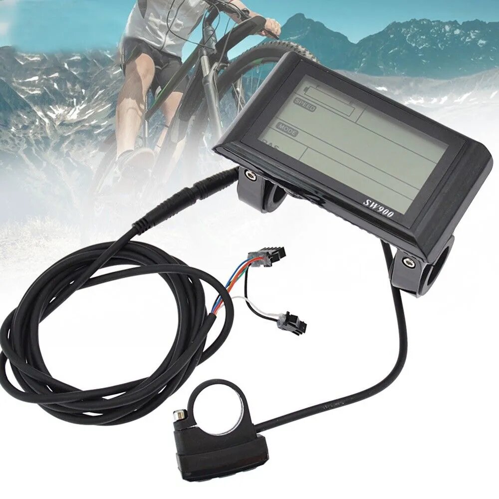 Дисплей SW900 LCD контроллер 24/36/48V для электровелосипеда