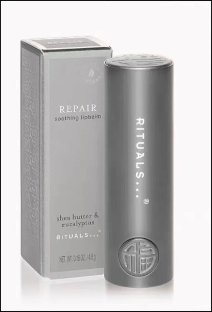 Эксклюзивный восстанавливающий бальзам для губ RITUALS The Ritual Fortune Balm REPAIR с маслом ши и алоэ вера 4.8 мл