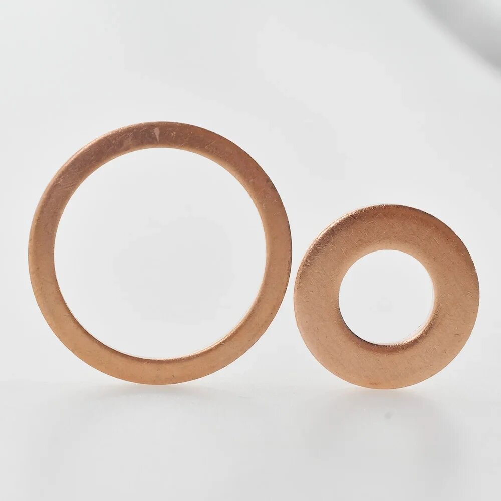 Медные термообработанные плоские шайбы M3-M60 24x30x1.5mm(10Pcs)