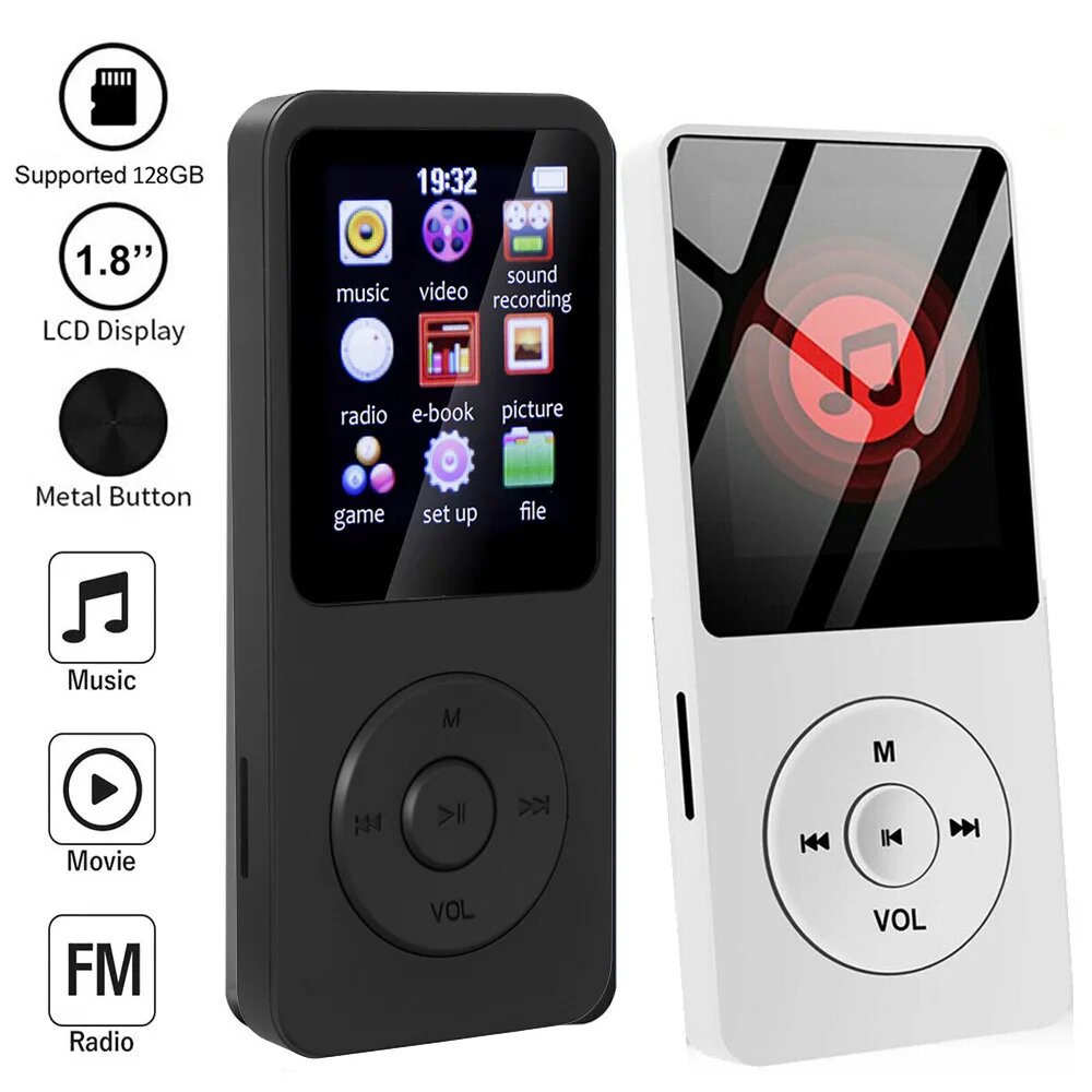 Bluetooth MP3-плеер Walkman Белый, белый — фото 1