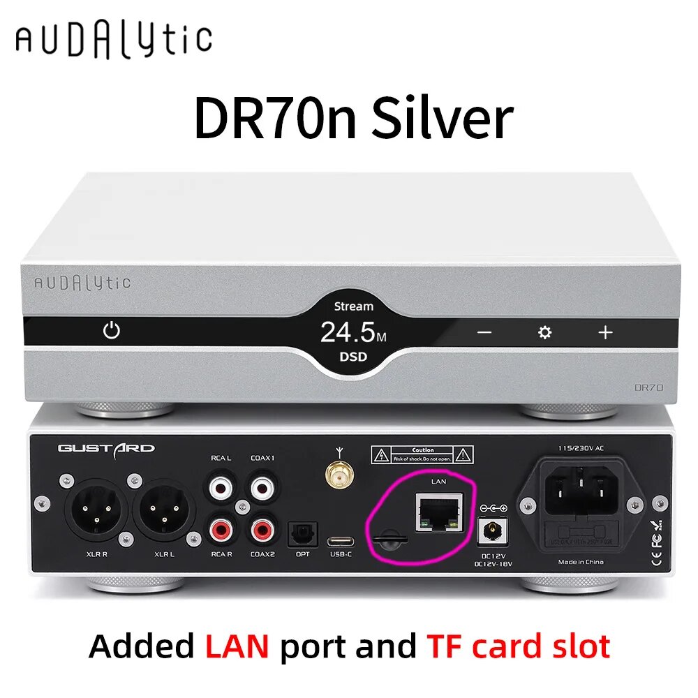 GUSTARD DR70 Discrete R2R DAC DR70 (Silver) — фото 1