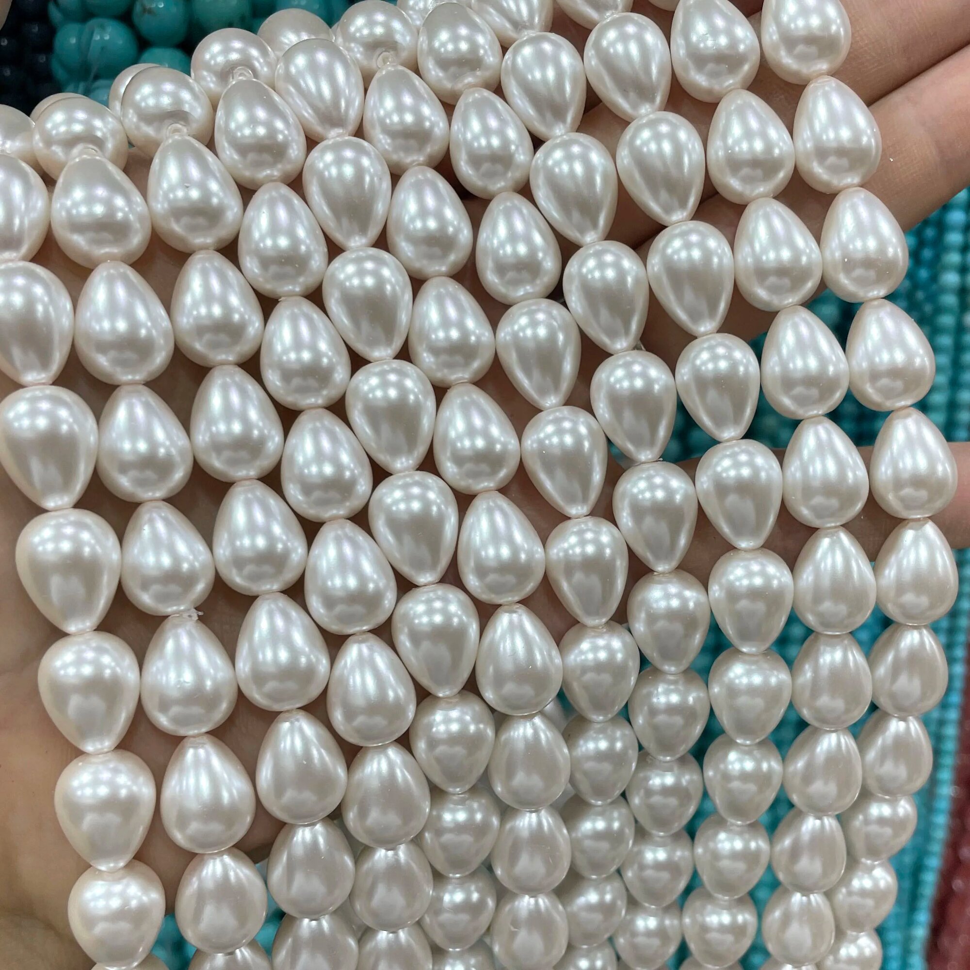 Перламутровые бусины SYSRXLR для бижутерии 13X18MM 20pcs beads