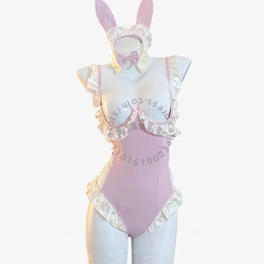 Розовый костюм горничной AniLV Sweet Bunny