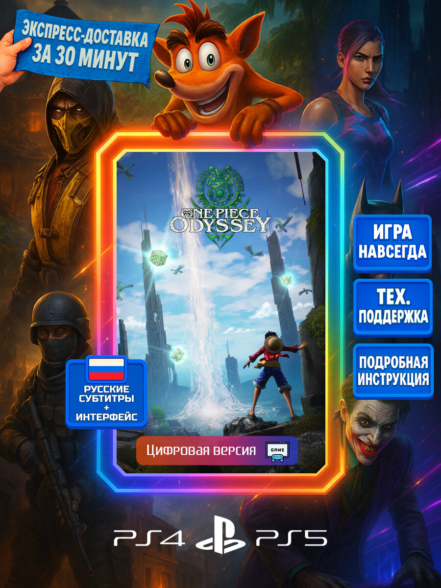 ONE PIECE ODYSSEY PS4/PS5 | Моментальная доставка | Русские субтитры и интерфейс | Уникальные
