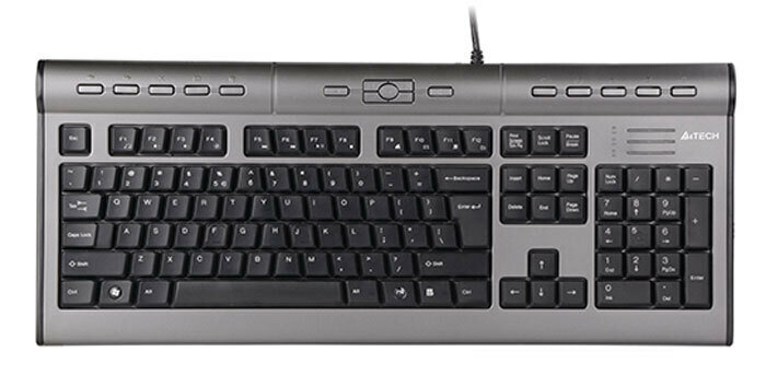 A4Tech Игровая клавиатура проводная , серебристый