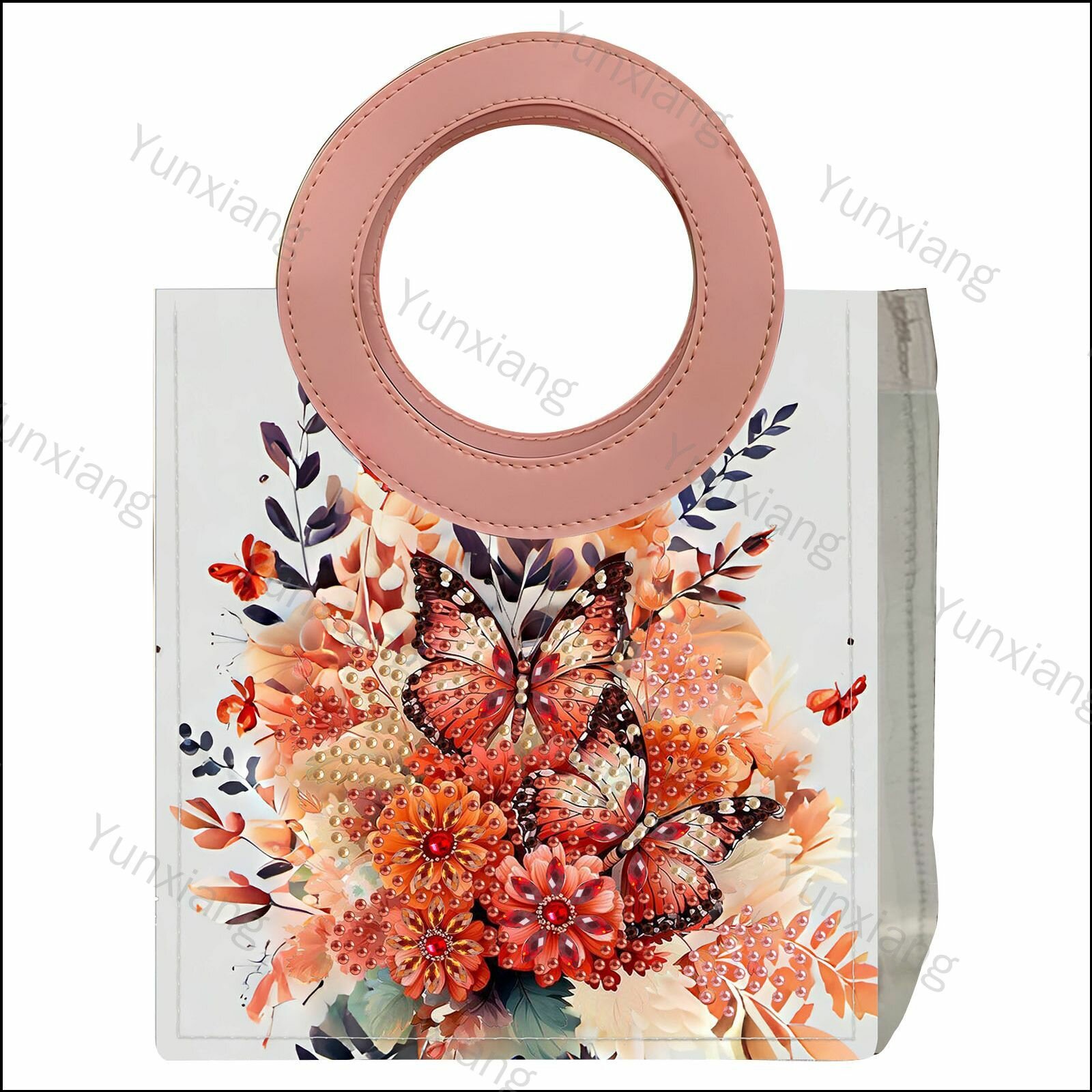 DIY-сумка Садовая бабочка из пластика для выкладки страз