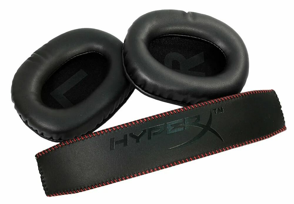 Амбушюры высокопрофильные (L/R) + оголовье для HyperX Cloud, Cloud II, Core / Core 2, Alpha / Alpha 2, Silver