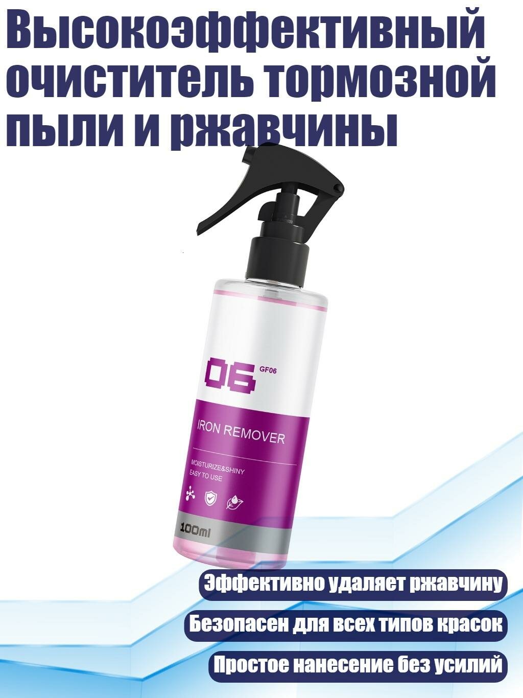 Высокоэффективный очиститель тормозной пыли и ржавчины
