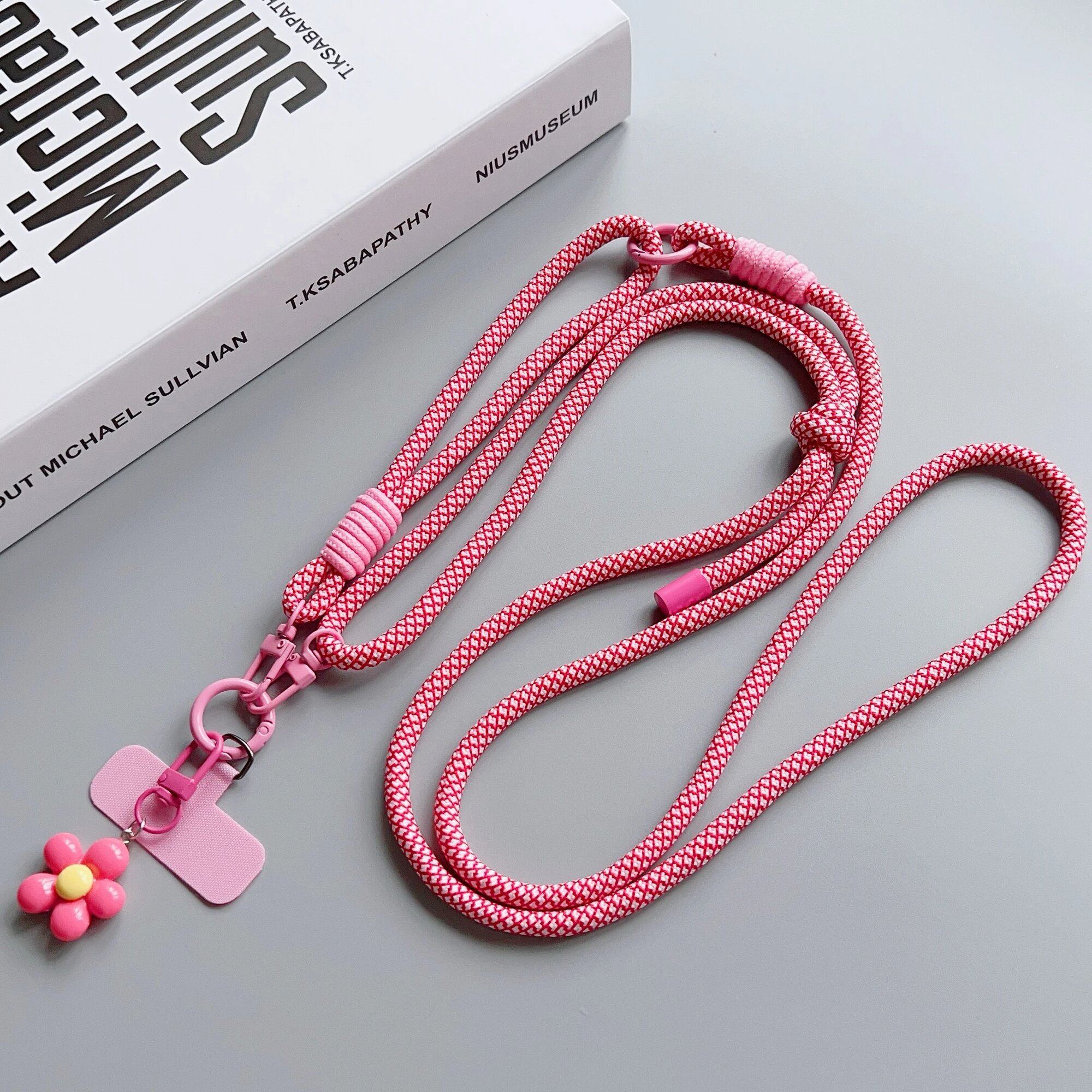 Розовый ремешок для телефона Dopamine, Rose Red