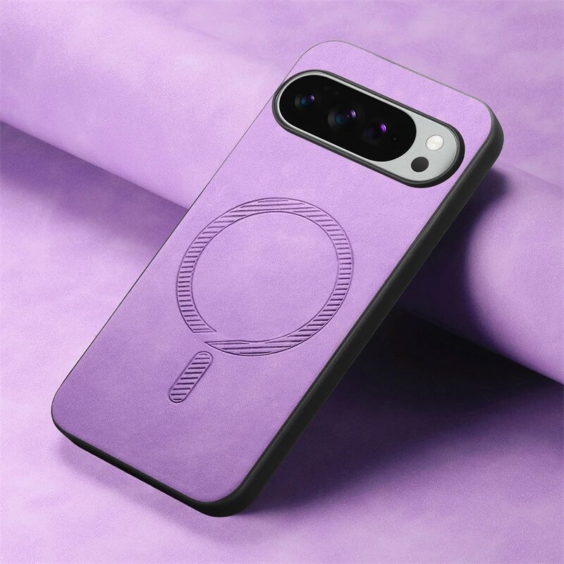 Магнитный чехол для Google Pixel 10 Pro XL 9 9A Pixel8 7, Гугл Пиксель 9 Про, Фиолетовый, фиолетовый