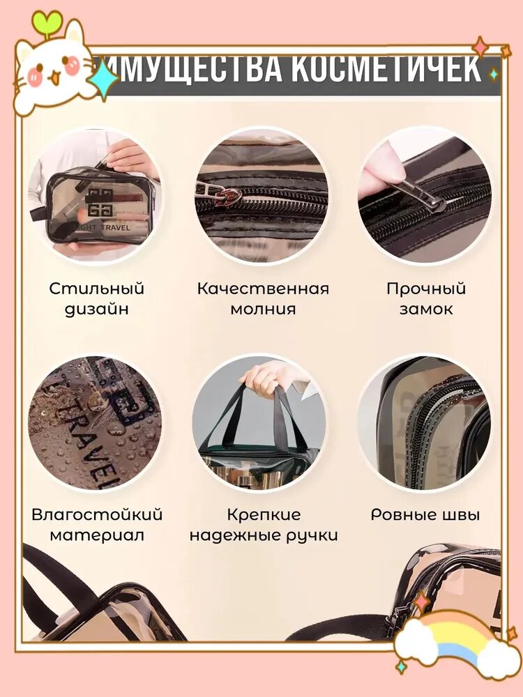 Косметичка ширина: 29 см. — фото 1