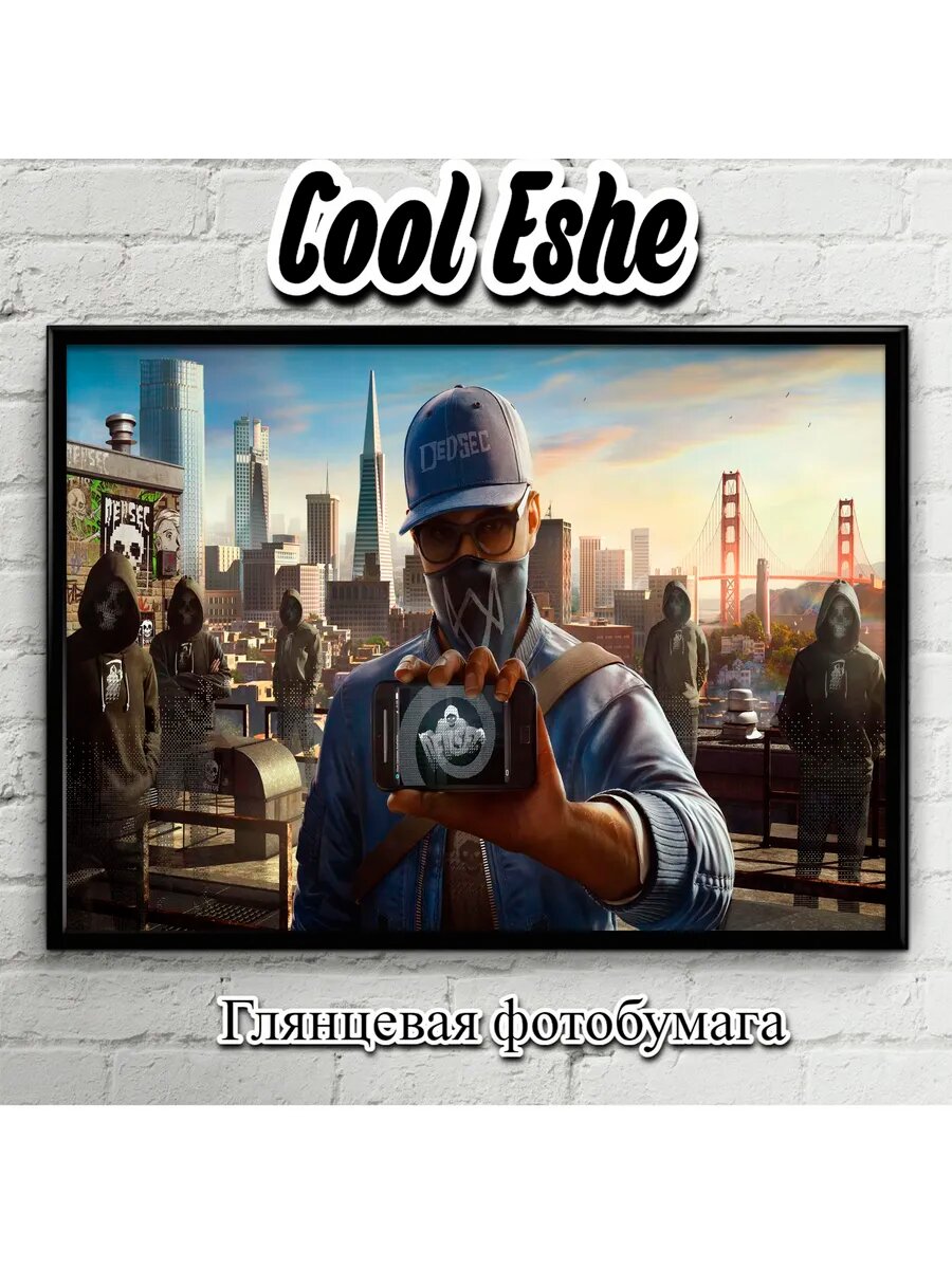 Плакат "watch_dogs_2_marcus_5k" А4