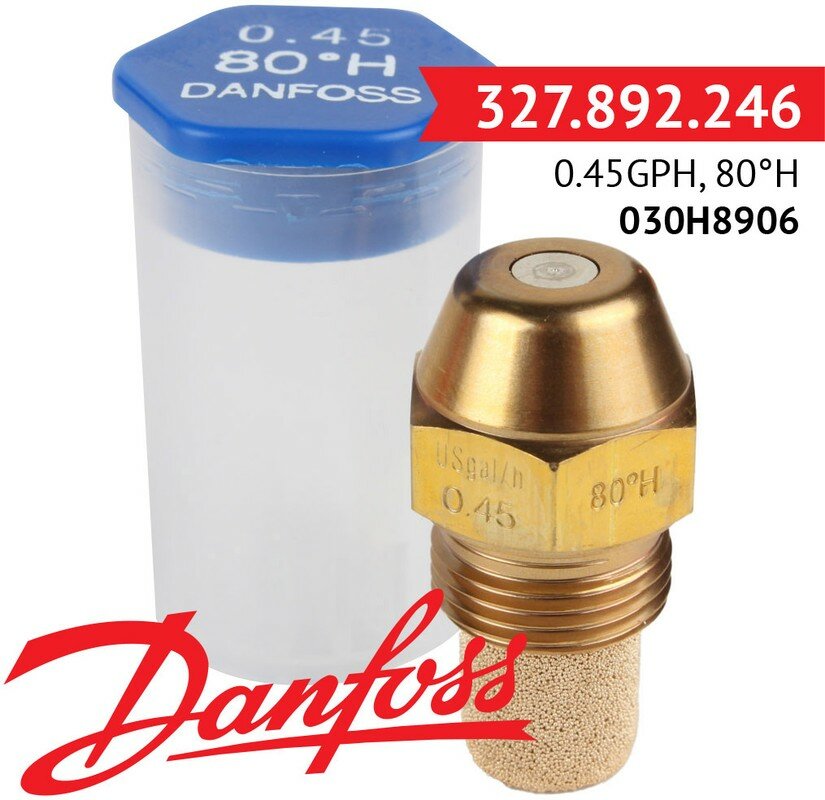 Топливная форсунка Danfoss 0.45GPH,80H 030H8906