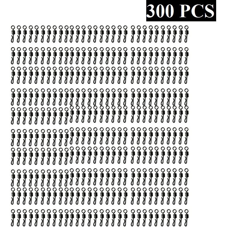100-500 шт. Быстросменные вертлюги HUAN-Qzta, размер 4, черные Белый, 300pcs